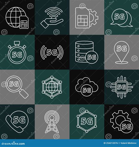 Set Line Setting 5G Network Processor Location Sim Card Setting Digital Speed Meter Globe