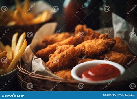 Fried Chicken Strips Generate Ai Stock Illustration Illustration Of