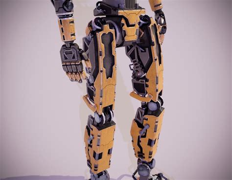 3d Model Robot Character Rigged And Animated Unity Unreal Engine Droid