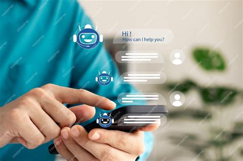 Premium Photo Ai Chatbot Intelligent Digital Customer Service Application Concept Computer