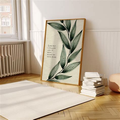 Willow Print Taylor Swift Poster Subtle Swiftie Wall Art Evermore Room