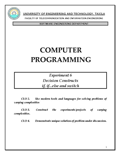 Cp Lab 06 2k23 Cp Lab Notes Faculty Of Telecommunication And