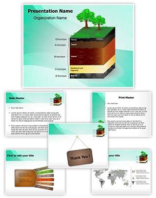 Professional Soil Layers Editable PowerPoint Template
