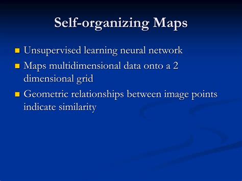 Ppt Self Organizing Maps Powerpoint Presentation Free Download Id