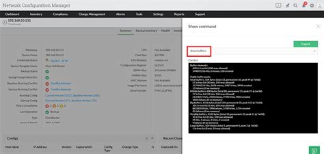 Network Configuration Command Execution Tools Network Configuration