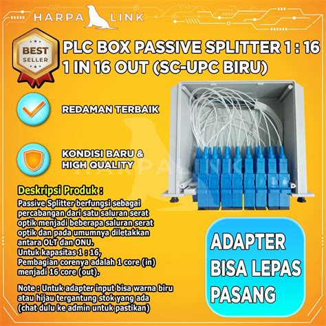 Jual Passive Splitter Box 116 Sc Upc Plc Box 116 Sc Upc Fiber Optik Spliter Pasif Splitter