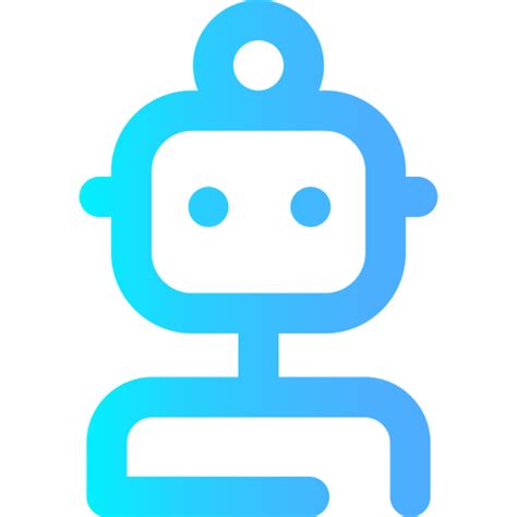 Robot Super Basic Omission Gradient Icon