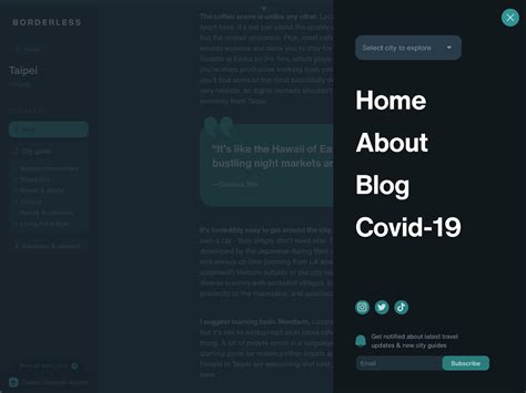 Sidebar Navigation Aards