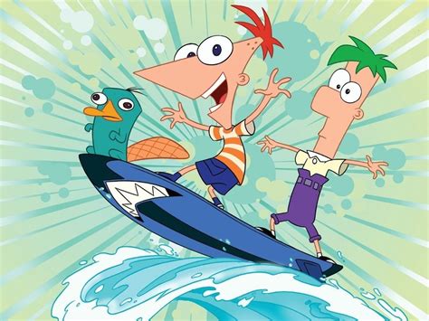 Surfs Up Phineas And Ferb Phineas And Ferb Wallpaper 3045120 Fanpop