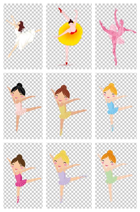 卡通芭蕾舞女生素材 卡通芭蕾舞女生模板 卡通芭蕾舞女生设计图片免费下载 众图网