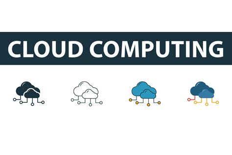 cloud computing icon set graphic by aimagenarium · creative fabrica