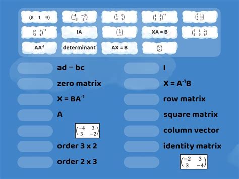 Matrices Match Up