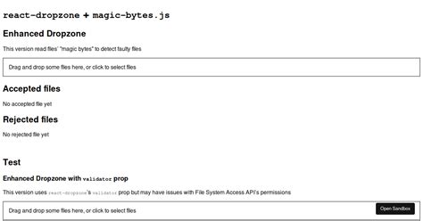 React Dropzone Magic Bytesjs Codesandbox