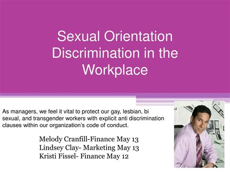 Ppt Sexual Orientation Discrimination In The Workplace Powerpoint