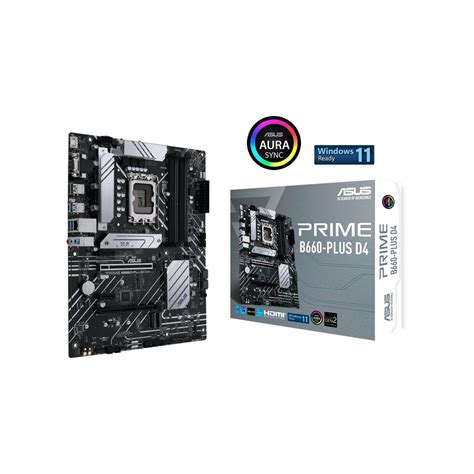 Asus Intel Prime B660 Plus D4 B660 Atx Motherboard Page 1 Buyitdirect Ie