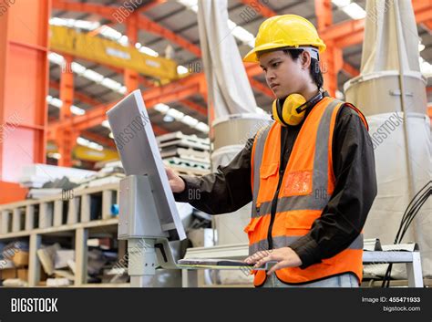 Asian Man Engineer Image Photo Free Trial Bigstock