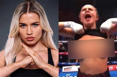 Boxing Daniella Hemsley Punished For Flashing After Winning Boxing