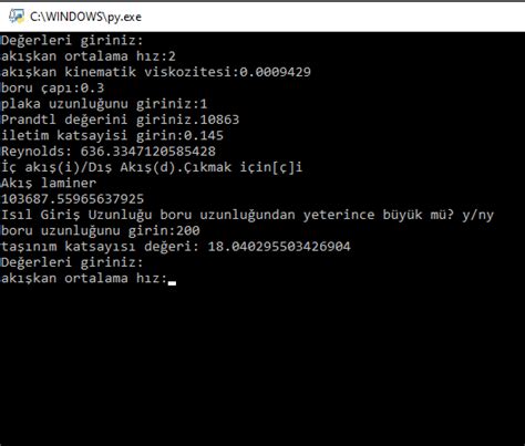 Python İle Zorlanmış Taşınım Katsayısı Hesaplama Çağatay AKINCI