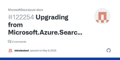 Upgrading From Microsoftazuresearch V10 To Azuresearchdocuments V11