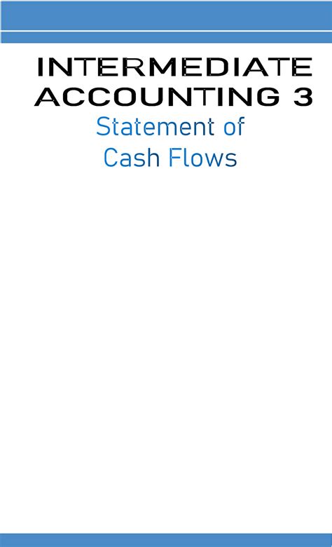 Arm Statement Of Cash Flows The Reports Cash Receipts Inflows And Cash Payments Outflows