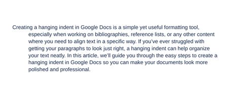How To Create A Hanging Indent In Google Docs Fossbytes