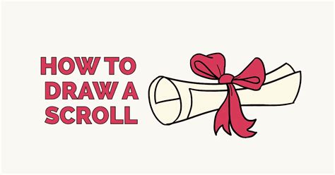 How To Draw A Scroll Easy