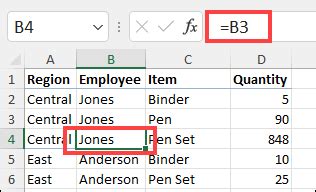 How To Fill Blank Cells In Excel With Value From Above Contextures Blog