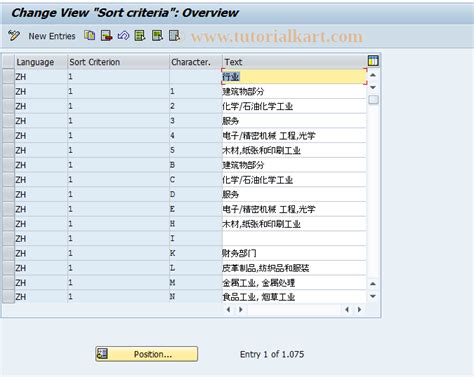 OC SAP Tcode C FI LC Table T A