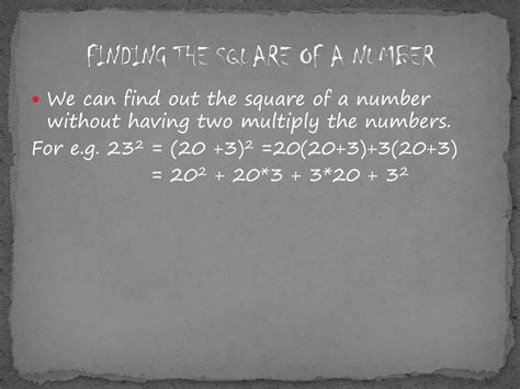 PPT Squares And Square Roots PowerPoint Presentation Free Download ID