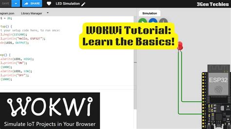 Led Simulation Using Arduino In Wokwi Wokwi Tutorial 3gen Techies Youtube