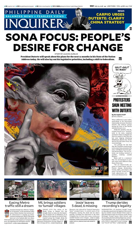 Duterte Sona Review He Trumpeted End To ‘endo Inquirer News