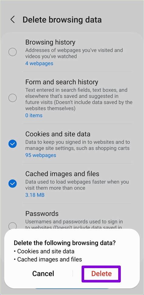 5 Ways To Fix Samsung Internet Browser Not Loading Pages Guiding Tech