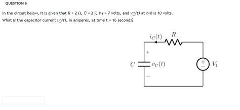 Solved In the circuit below it is given that R 2 Ω C 2 Chegg com