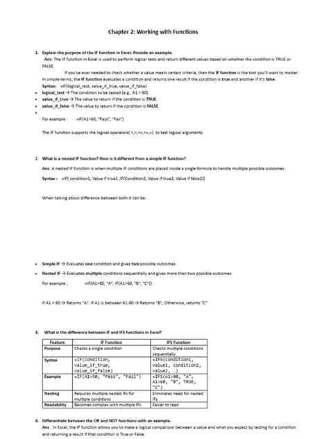 Chapter 2 Lookups Logical Conditions And Other Functions Pdf Microsoft Excel Computer