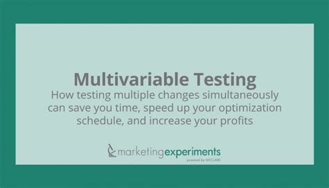 Multivariable Testing MarketingExperiments