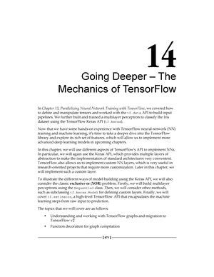 Chapter 13 Parallelizing Neural Network Training With Tensor Flow