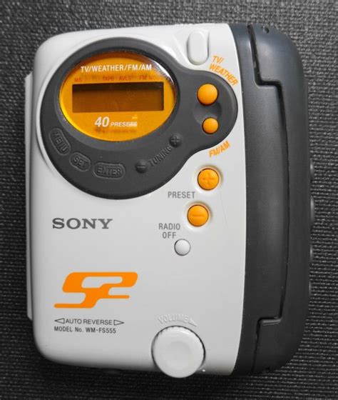 Sony Wm Fs555 Portable Fmam S2 Sport Walkman Auto Reverse Radio Casse