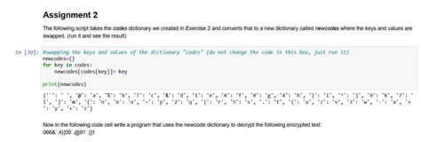 Solved Assignment 2 The Following Script Takes The Codes Chegg