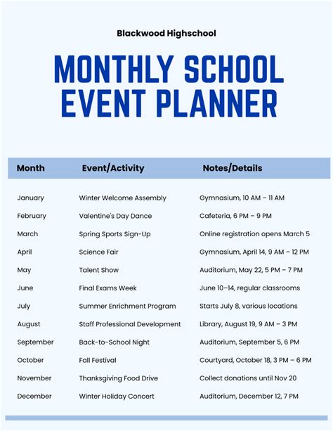 Free School Planner Templates To Customize Online