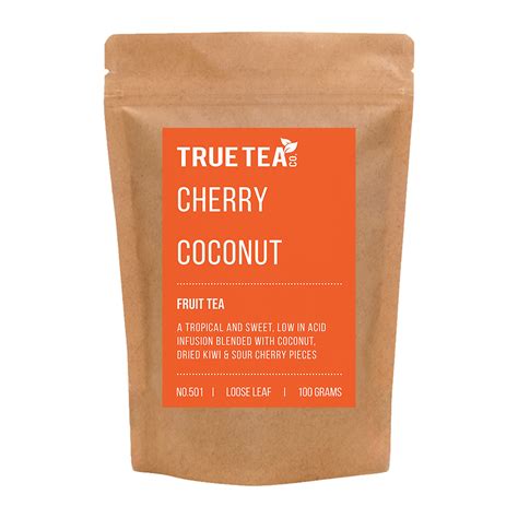 Cherry Coconut Fruit Tea Loose Leaf Fruit Tea True Tea Co