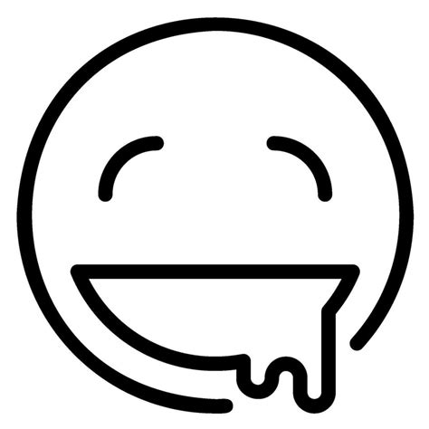 Drooling Line Icon 26636730 Vector Art At Vecteezy