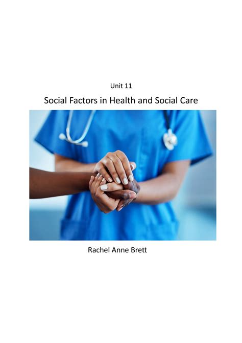 Social Factors In Health And Social Care Final Unit 11 Social Factors In Health And Social