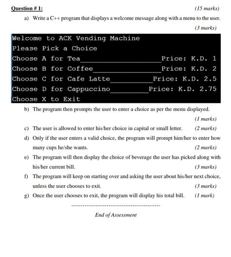 Solved Question Marks A Write A C Program That Chegg