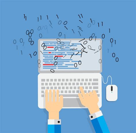 Programming Coding Flat Concept Vector Illustration 3065354 Vector Art