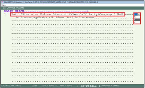Process To Enable Batch Wise Volume Discount In Marg Software