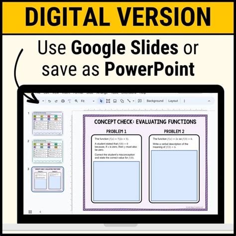 Evaluating Functions Using Function Notation Activity Print And Digital