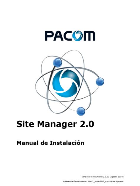 Pacom Site Manager Manual De Instalación Pdf Servidor Sql De