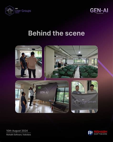 Aws User Group Vadodara On Linkedin Behindthescenes Genai Awsugvadodara Techevent Awscommunity