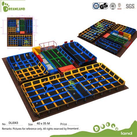 Amusement Park Indoor Commercial High Jump Trampoline Park Bungy