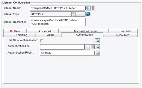 Configuring POST Listener In PilotFish Integration Engine